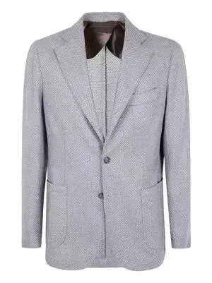BARBA NAPOLI Bactive Mono Pocket Blazer - Grey