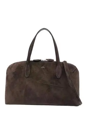 TOTÊME Medium Day Suede Tote Bag - Brown