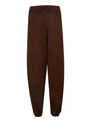 Fabiana Filippi Drawstring Track Pants - Brown