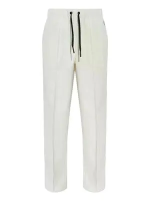 Moncler Drawstring Logo Track Pants - White