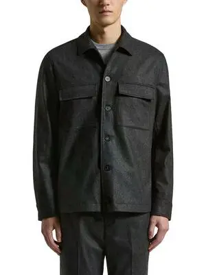 Peserico Pocket Button Jacket - Grey