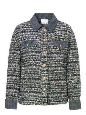 WEILL Tweed Denim Overshirt - Blue
