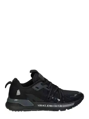 Versace Logo Dynamic Sneakers - Black