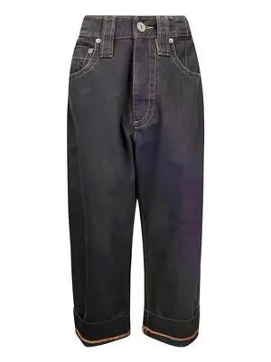 Vaquera Topstitched Jeans - Black
