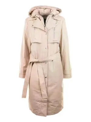 Mackage Belted Hooded Coat - Neutrals