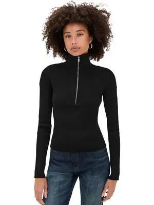 IRO PARIS Ambra Quarter Zip Sweater - Black