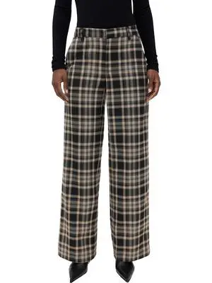 Enza Costa Relaxed Trousers - Plaid