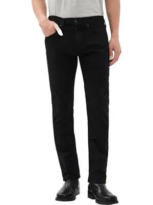 Paige Federal Transcend Slim Straight Jeans - Black Shadow