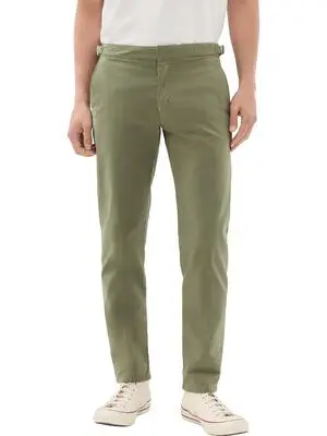 Orlebar Brown Fallon Stretch Cotton Trousers - Herbal Green