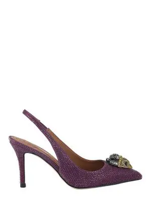 Kurt Geiger Crystal Embellished Belgravia Slingback Pumps - Pink