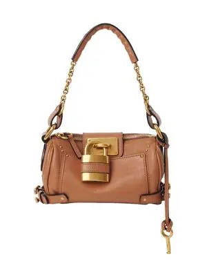 Chloé Small Paddington Leather Bag - Beige