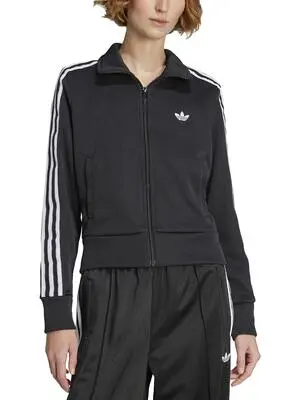 Adidas Originals By Alexander Wang Zip-up Sweatshirt With Striped Sleeves - Black