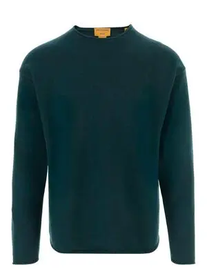 Guest In Residence Cashmere Sweater With Turn-up Cuffs - Green