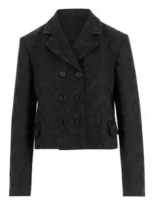 Chloé Double-breasted Wool-blend Jacket - Black