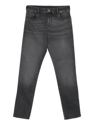 Emporio Armani Mid-rise Straight Leg Jeans - Grey