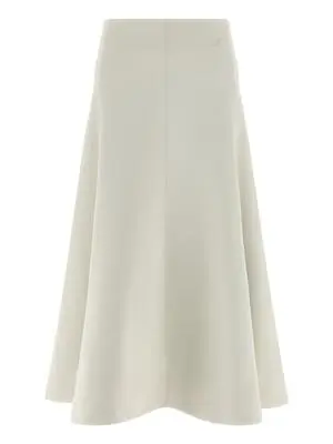 Jacquemus La Jupe Triangle Midi Skirt - White