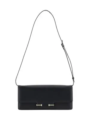 TOM FORD Leather Shoulder Bag - Black