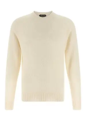 TOM FORD Cashmere Crew Neck Sweater - White