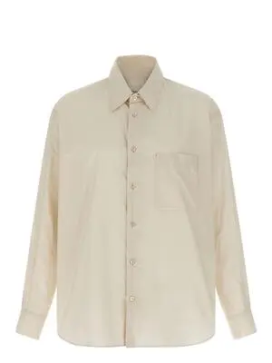 LEMAIRE Cotton Silk Blend Shirt - Beige