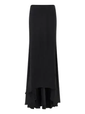 ARMARIUM Rima Asymmetrical Mermaid Skirt - Black