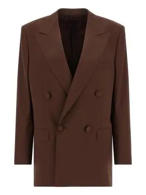 ARMARIUM Amedeo Double-breasted Light Wool Blazer - Brown