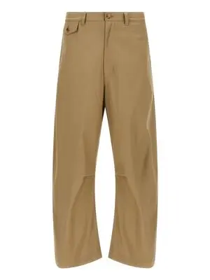 COMME DES GARҪONS HOMME Curved Leg Trousers - Beige
