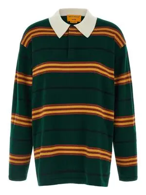 Guest In Residence Striped Cashmere Rugby Shirt - Green
