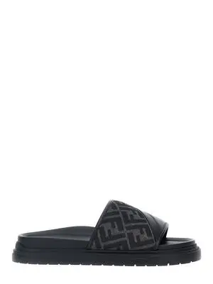 FENDI Fendi Diagonal FF Jacquard Sandals
