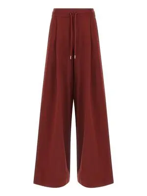 Dries Van Noten Hadium' Brushed Cotton Trousers - Red