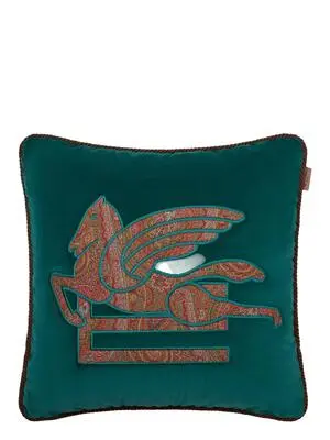 Etro Pegaso Cushion - Green