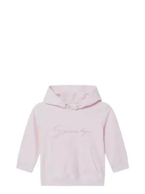 Givenchy Ribbed Cotton Blend Velour Hoodie - Pink