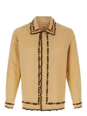 BODE Beaded Ryegrass Shirt - Beige