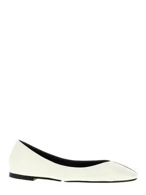 Jacquemus Les Ballerines Ovalo' Ballet Flats - White/black