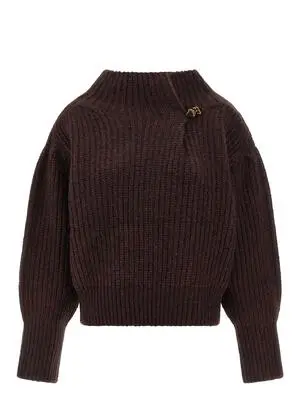 Dries Van Noten Teubina Two-tone Wool And Alpaca Sweater - Multicolor