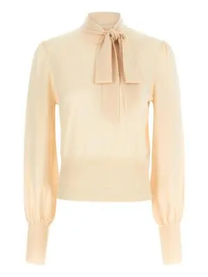 ZIMMERMANN Pussybow Wool Sweater