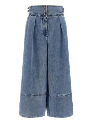 Zimmermann Denim Culotte Jeans - Light Blue