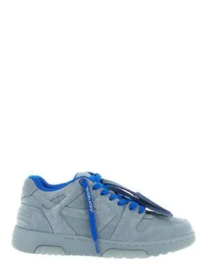 Off White Out Of Office Suede Sneakers - Gray