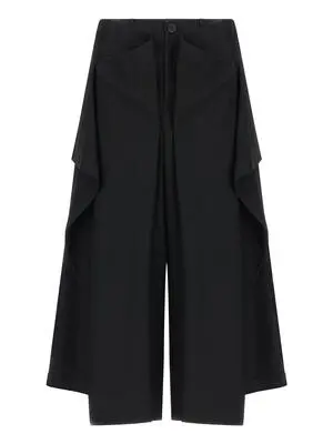 Issey Miyake Uni-form Wool Trousers - Black