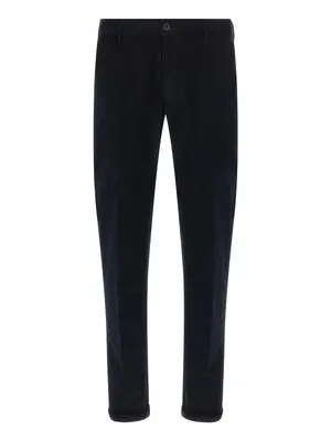 Incotex Velvet Trousers - Blue