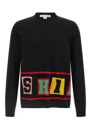 Comme Des Garçons Intarsia Sweater - Black