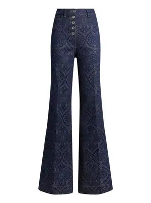 Etro Printed Jeans - Blue