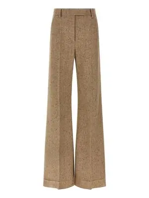 VALENTINO Valentino Garavani Natte' Button Wide Leg Trousers