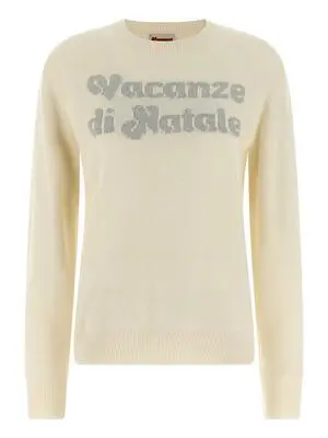 MC2 SAINT BARTH Limited Edition 'new Queen Vacanze Di Natale' Sweater - White