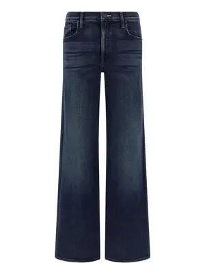 MOTHER The Mid Rise Maven Sneak Jeans - Blue