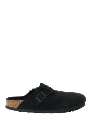 BIRKENSTOCK Boston Shearling-lined Sabots - Black