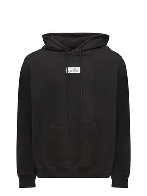 MAISON MARGIELA Numeric Cotton Hoodie Black