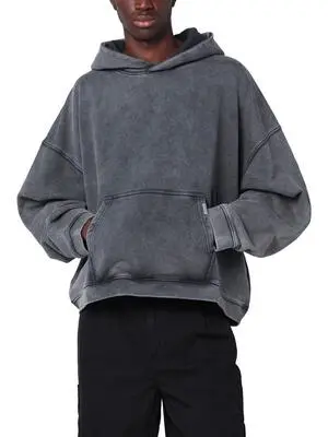 REPRESENT Hooded Cotton Sweatshirt - Grey
