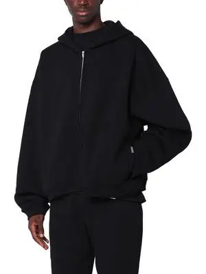 REPRESENT Cotton Zip-up Hoodie - Black