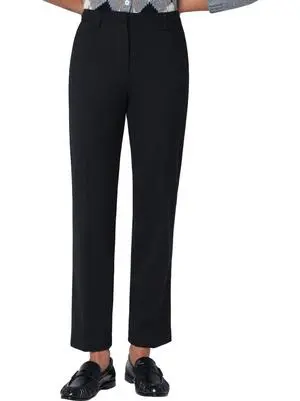 THE LATEST Wool-blend Trousers - Black