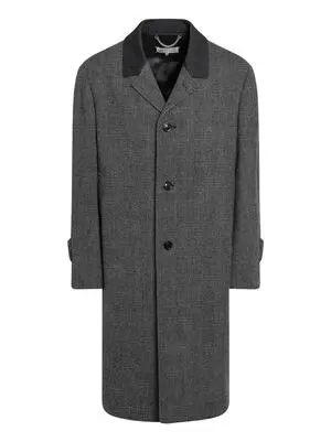 MAISON MARGIELA Wool-blend Single-breasted Coat - Light Blue